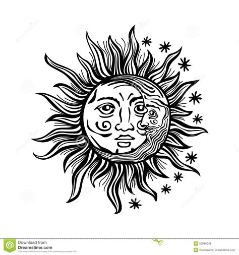 Ideias De Sol E Lua Sol E Lua Por Do Sol Ilustra Es