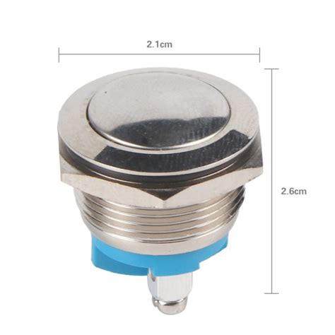 12V Button Switch 19mm 12V Waterproof Car Metal Push Button Switch Horn Momentary Switch Lazada PH