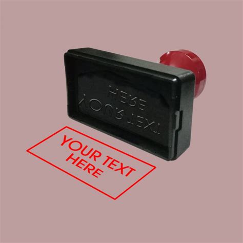 Anim8lk Rectangular Seal Customisable Office Stationery