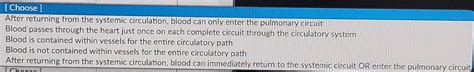 Solved Open Circulation Closed Circulation Single
