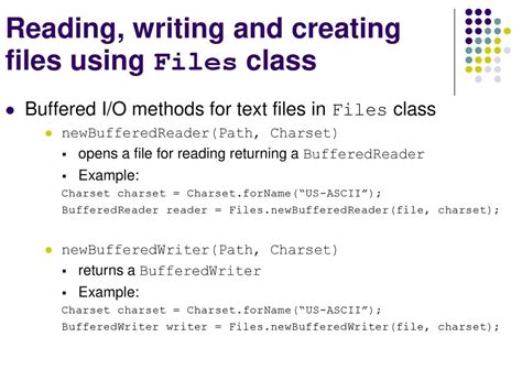 file class in java ppt download