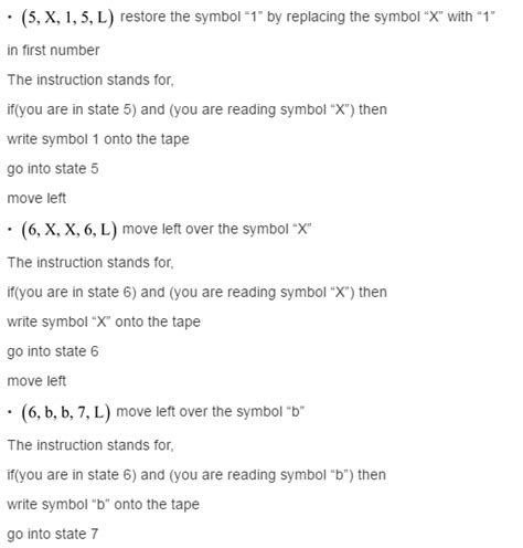 Solved Write A Turing Machine That Takes Any Unary String Of An