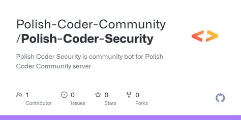 github polish coder community polish coder security polish coder security is community bot