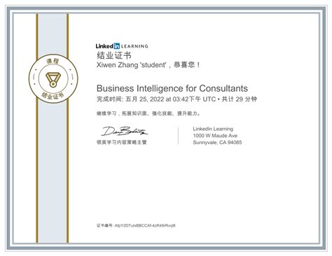 Xiwen Zhang On Linkedin Certificate Of Completion