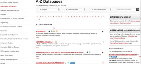 What And Where Are Databases Hip Research Skills Guide Library Guides At Charles Sturt