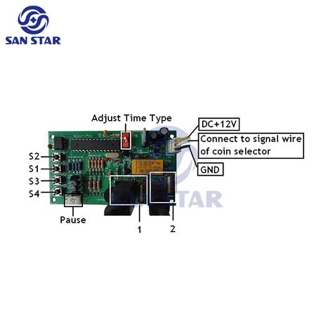 Ch Usb Time Control Pcb Timer Board Coin Operated Machine Usb Devices Vending Machine Timer