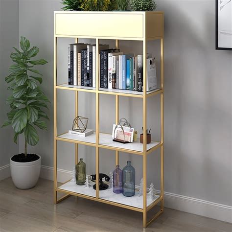 3 Tiers Modern Plant Stand Bookcase Office Display Divider Homary UK