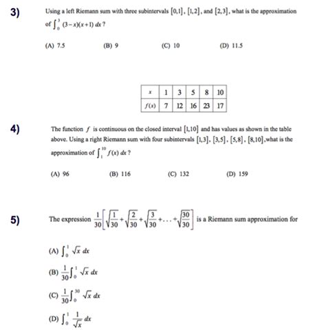Solved 3 Using A Left Riemann Sum With Three Subintervals