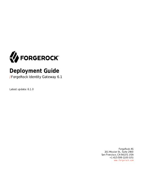 Fillable Online Deployment Guide Forgerock Backstage Ping Identity Fax Email Print Pdffiller