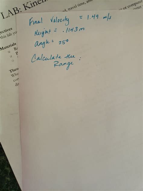 Solved TAKING THE CALCULATED FINAL VELOCITY FROM PART AS Chegg
