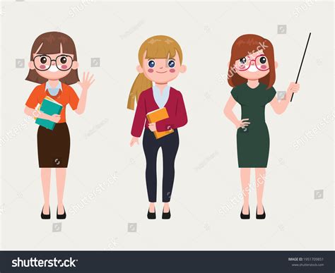 스승 컴투 스쿨 컨셉 만화 배경 스톡 벡터로열티 프리 1951709851 Shutterstock