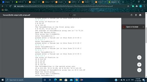 Using Your Barrel Class And Temperature Class Create