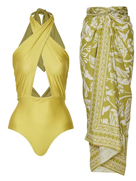 Solid Color Simple Fashion One Piece Swimsuit