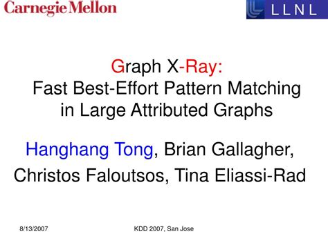 Ppt G Raph X Ray Fast Best Effort Pattern Matching In Large