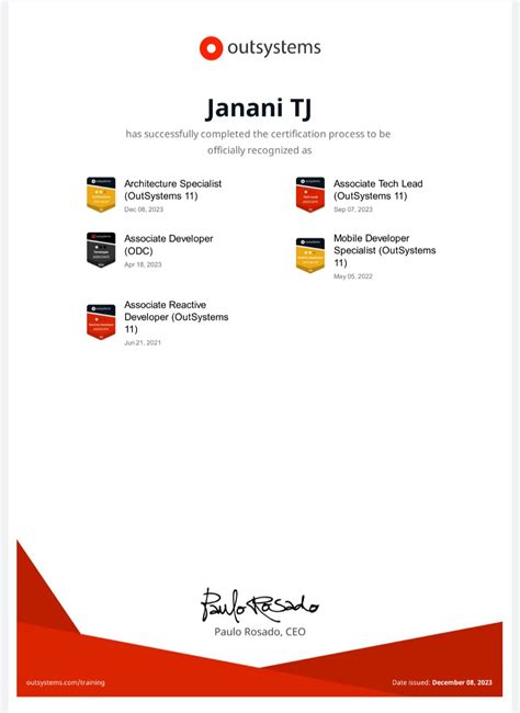 Janani Thangadurai On Linkedin Outsystems Outsystemsdeveloper