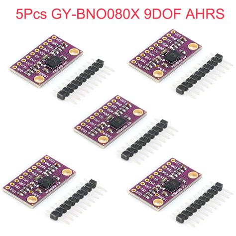 5pcs Gy Bno080x Bno080 Breakout Ar Vr Imu Nine Axis 9dof Ahrs Sensor Module 9 Axis High Accuracy