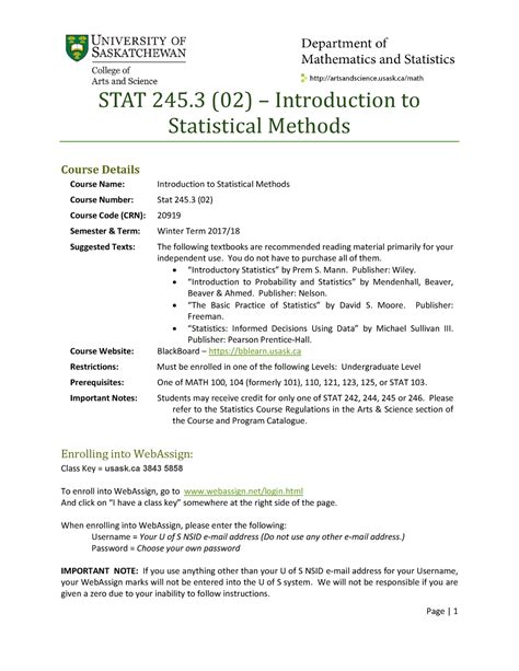 stat 245 course outline warning tt undefined function 32 warning tt undefined function