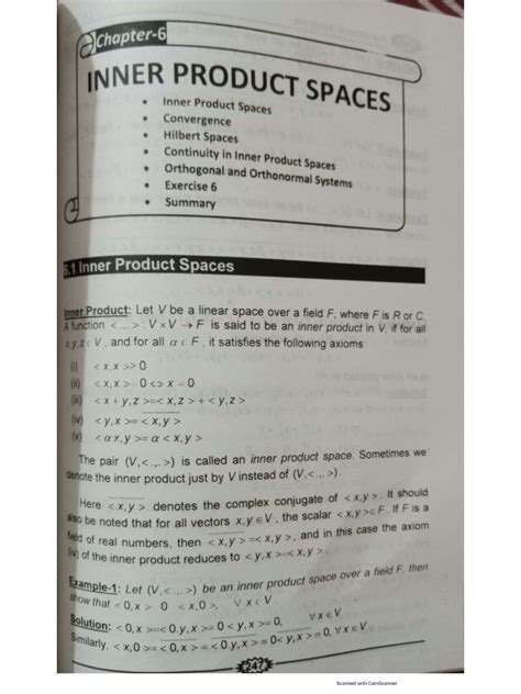 Chap 6 Inner Product Pdf