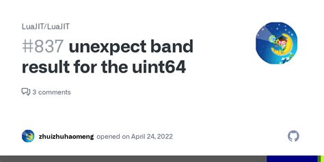 Unexpect Band Result For The Uint64 · Issue 837 · Luajit Luajit · Github