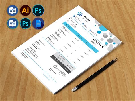 MS Word Invoice Template Excel Invoice Template Photoshop Invoice Template Invoice Template