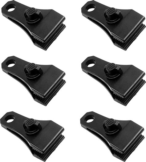 Upgrade Large Tarp Clips Heavy Duty Lock Grip 6 Pcs Heavy Duty Tarp