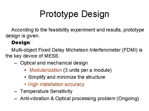 Feasibility Experiments And Prototype Design Of A Multiobject