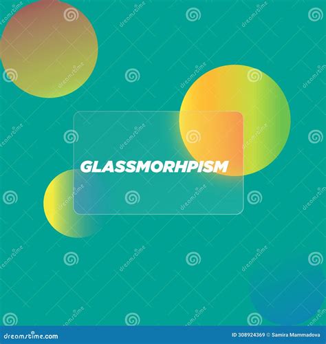 Glassmorphic Background And Landing Page Stock Vector Illustration Of Decorative Site 308924369
