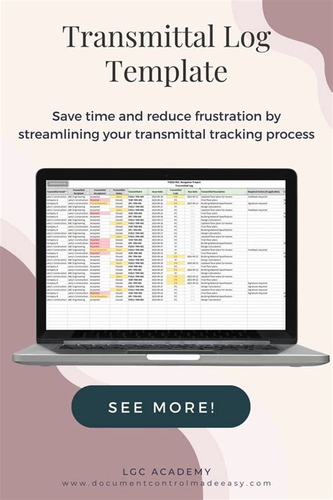 Transmittal Log Template Effortlessly Track Document Transmittals Excel Templates Templates