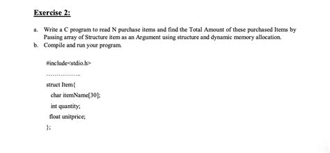 Solved Exercise A Write A C Program To Read N Purchase Chegg