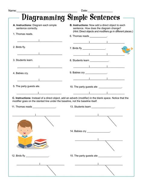 Sentence Diagra… Free Interactive Worksheets 6306512