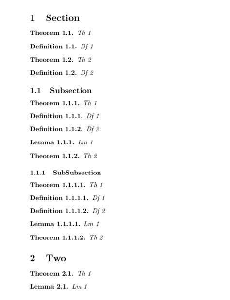 Pdftex Numbering Theorem Like Counters Whitin Each Section