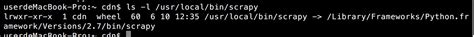 Python Bash Scrapy Command Not Found On Mac Os Stack Overflow