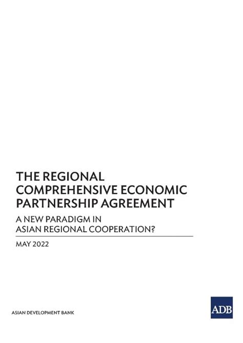 Agreement Sample 202360 Rcep Agreement New Paradigm Asian Cooperation Agreement Sample 202360 Rcep Agreement New Paradigm Asian Cooperation
