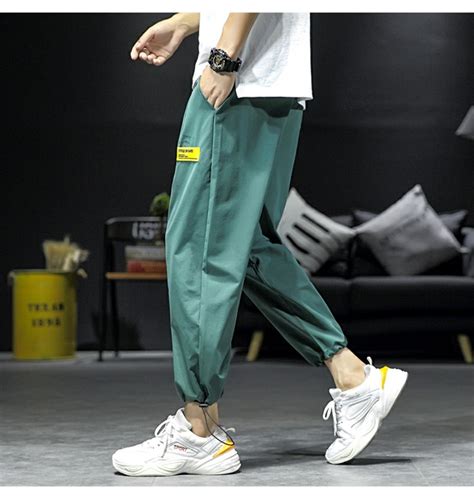 여름카고바지 남성 칠부바지 트렌드 얇은 스포츠 레저 하프 팬츠 와이드 루즈핏 8부 쇼트 티몬