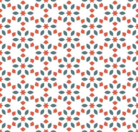 Floral Tiles Seamless Vector Pattern Flower Geometric Texture Pa 592421 Vector Art At Vecteezy