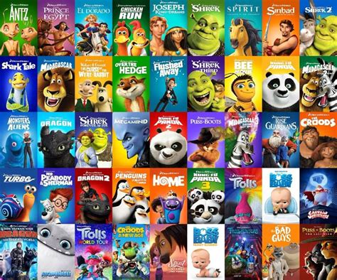 Dreamworks Movies Posters 😍 Peliculas De Dreamworks Personajes De