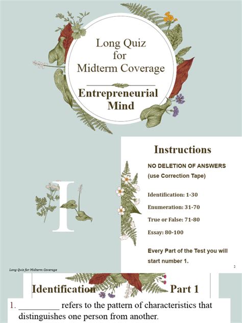 Gec 18 Midterm Long Quiz Pdf Entrepreneurship Economies