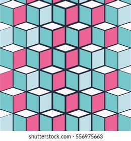 Seamless Pattern Cube Background Print Repeating Stock Vector Royalty Free 556975663