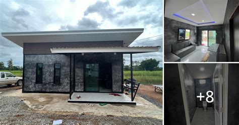 แบบบ้านโมเดิร์นลอฟท์งบประหยัด งบ 3 แสนกว่าบาท 1 ห้องนอน 1 ห้องน้ำ