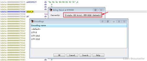 Ida 自定义字符串编码类型ida修改字符串 Csdn博客