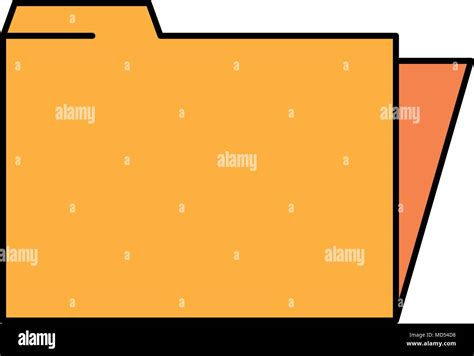 File Folder Isolated Icon Stock Vector Image Art Alamy