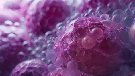 Human Fat Body Tissue Under Microscope View For Physiology Education