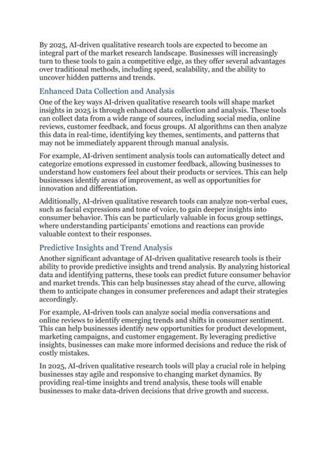 How Will Ai Driven Qualitative Research Tools Shape Market Insights In