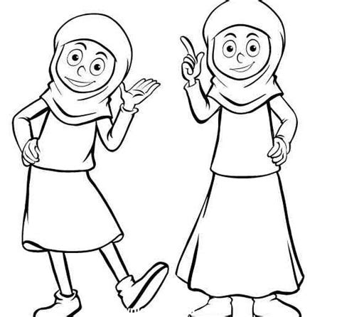 عکس نقاشی دختر محجبه