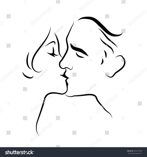 How To Draw Lovers Kissing