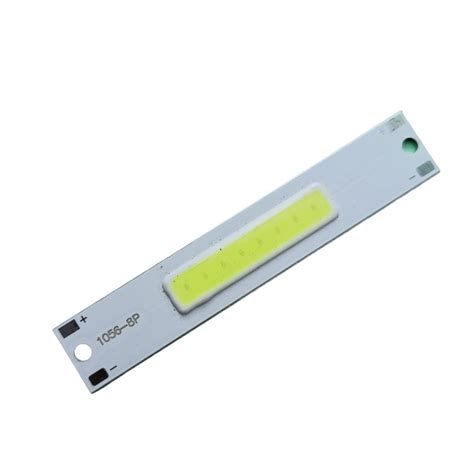 4V DC COB LED Cool White Rectangle 60mm 2W Calcutta Electronics