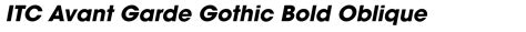 Itc Avant Garde Gothic Font Webfont And Desktop Myfonts