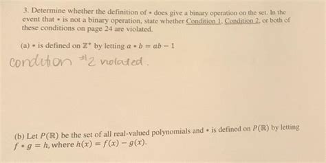 Solved 3 Determine Whether The Definition Of Does Give A