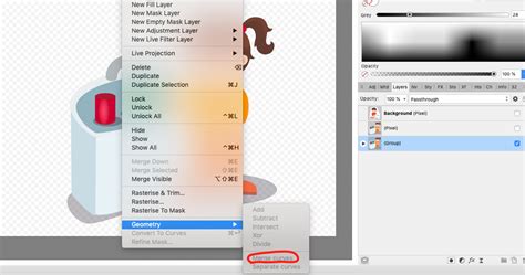 Afphoto How To Merge Vector Layers Without Rasterizing Pre V2