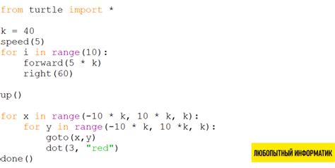 Информатика ЕГЭ №6 — библиотека Turtle алгоритм черепаха и язык